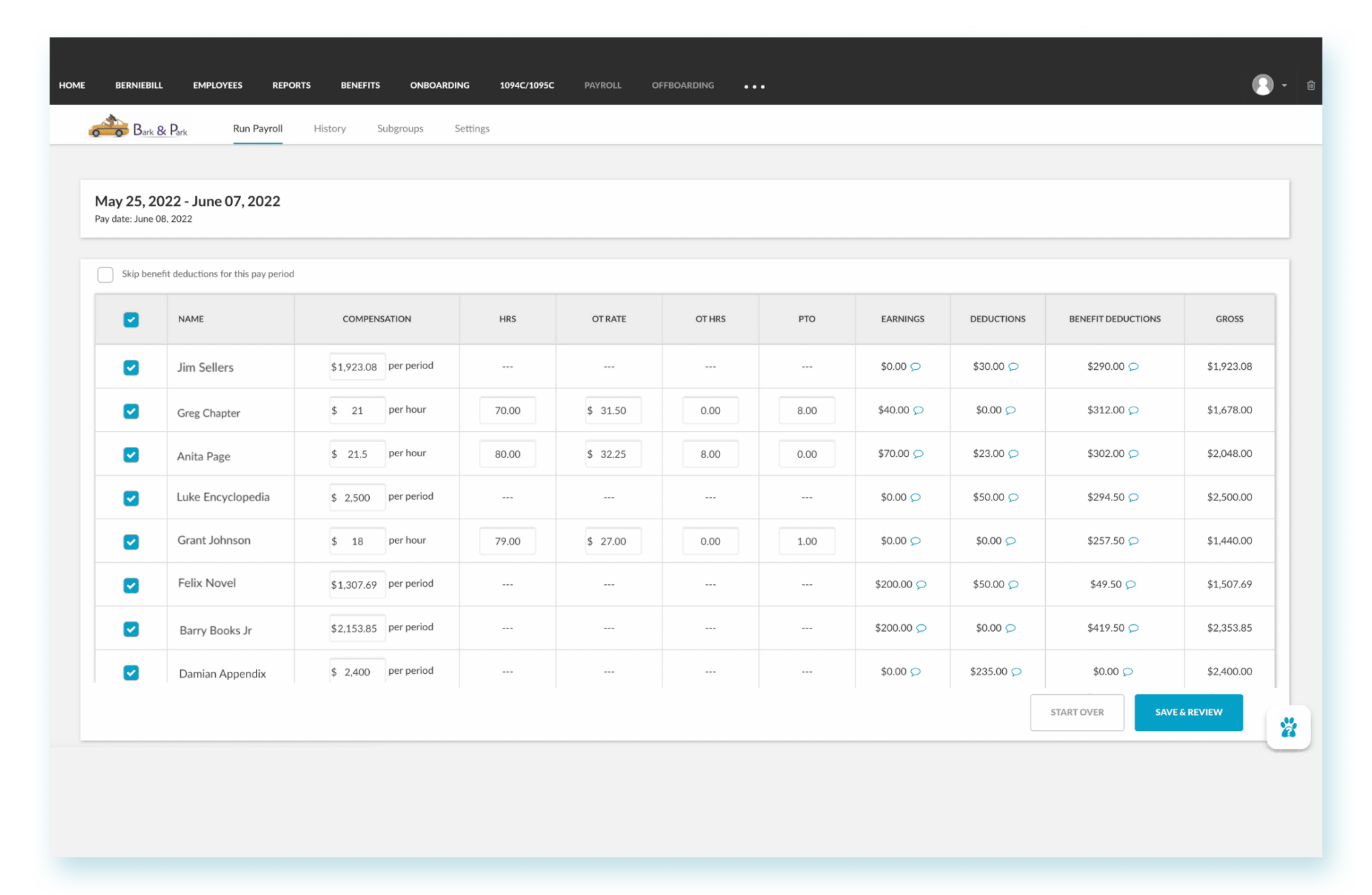 Paid Time Off (PTO) Tracking | BerniePortal